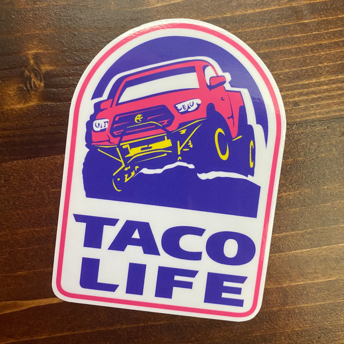 Taco Life Vintage Sticker – Tacoma Nation
